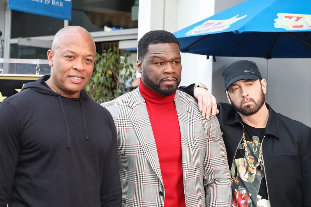 Dr Dre And Eminem And 50 Cent