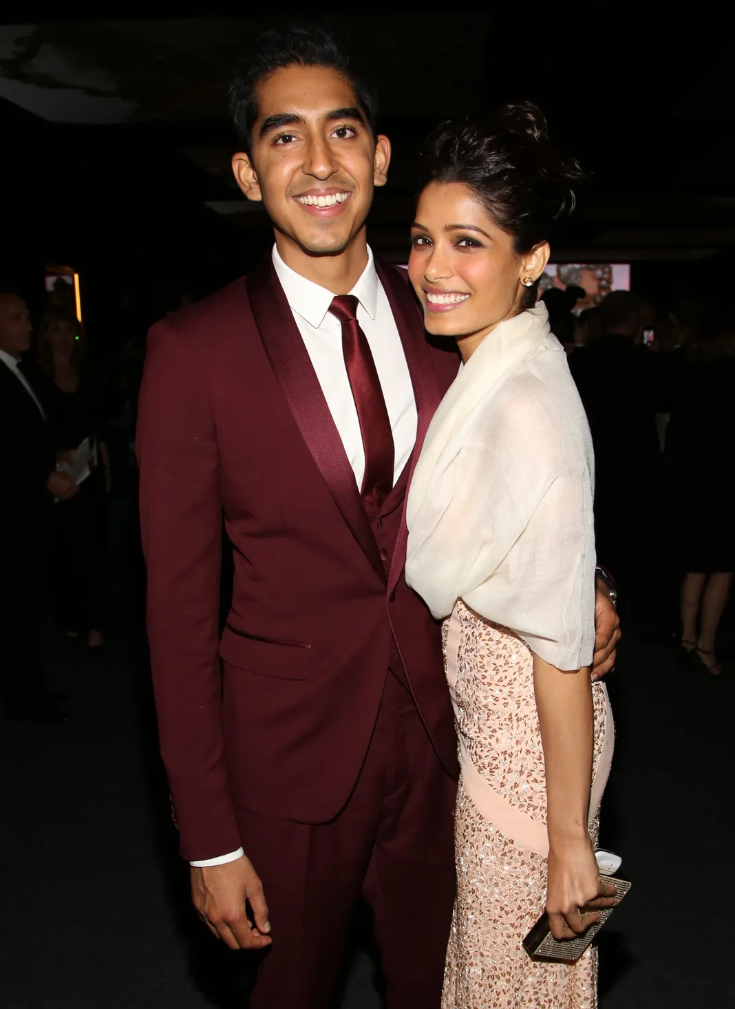 Freida Pinto And Dev Patel Kissing