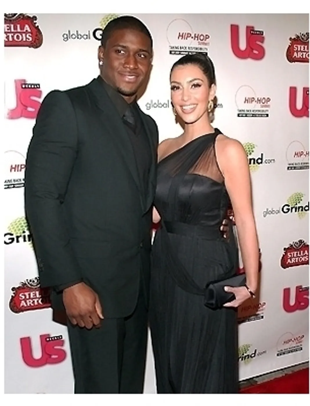 Reggie Bush Kim Kardashian Kissing