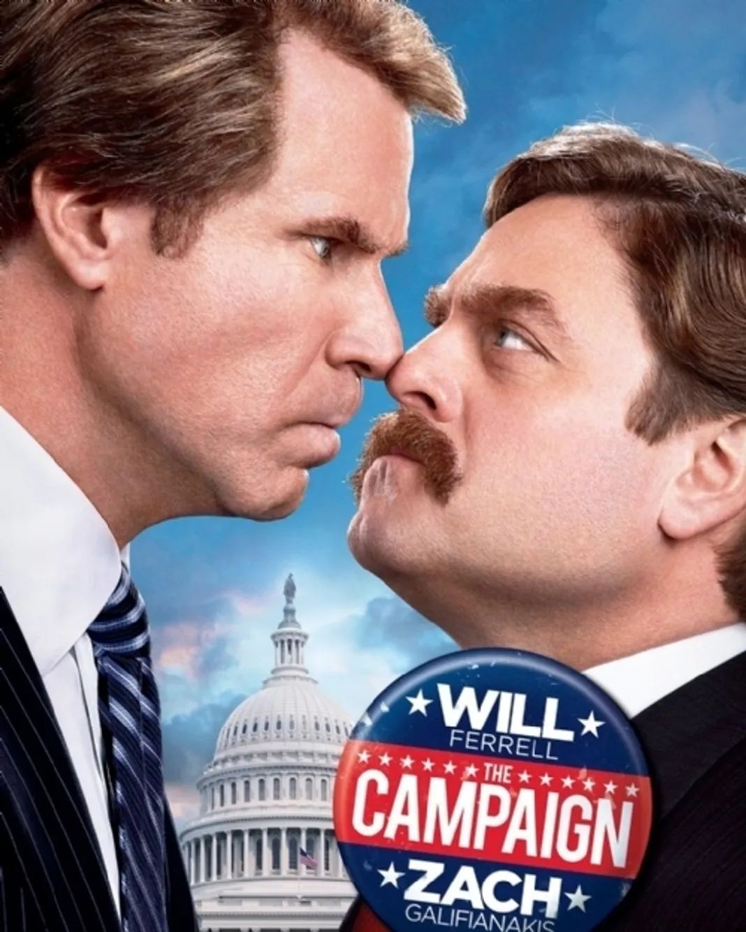 Will Ferrell and Zach Galifianakis Win By a Nose in 'The Campaign ...